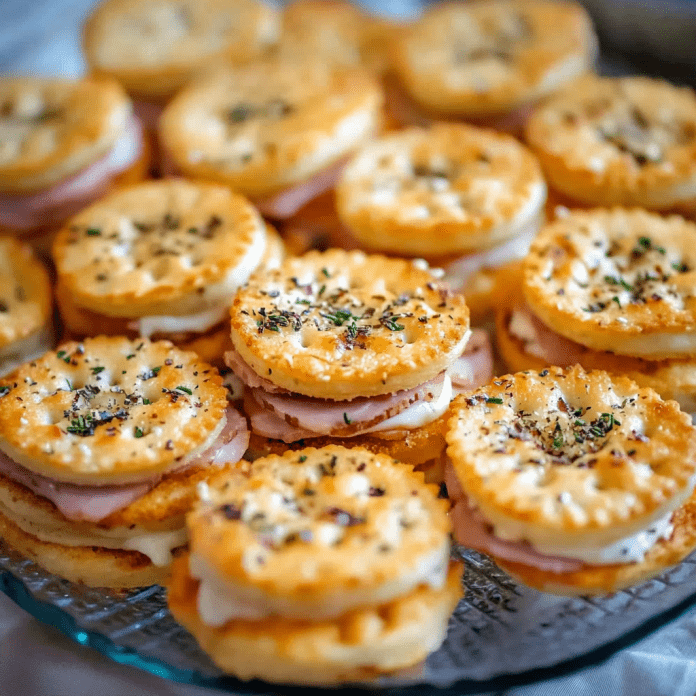 Ritz Cracker Party Sandwiches