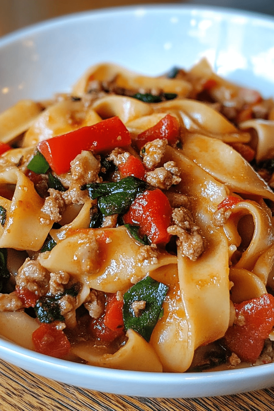 Italian Drunken Noodles