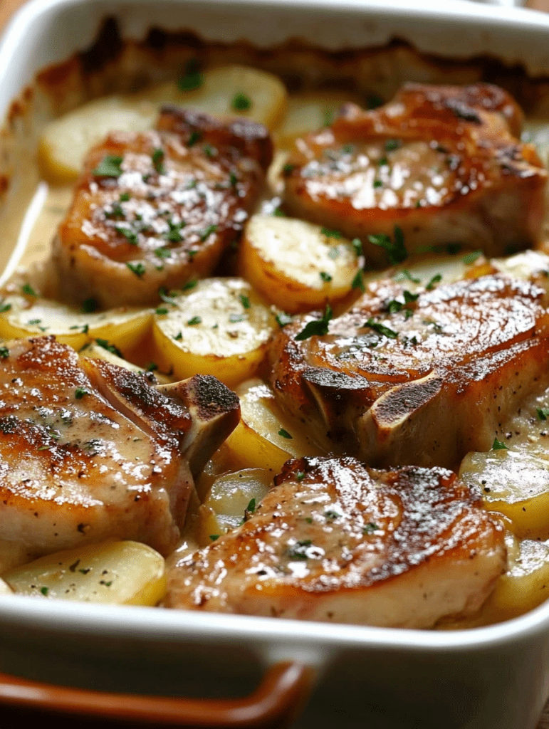 Pork Chops with Scalloped Potatoes