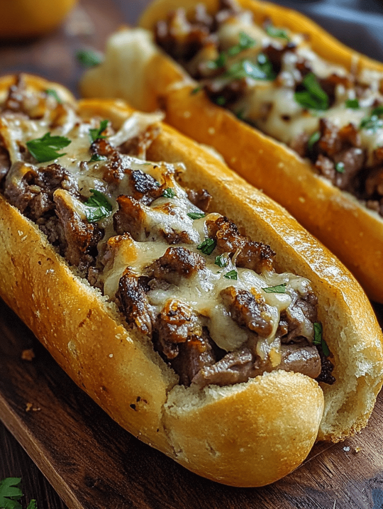 Philly Cheesesteak Garlic Bread