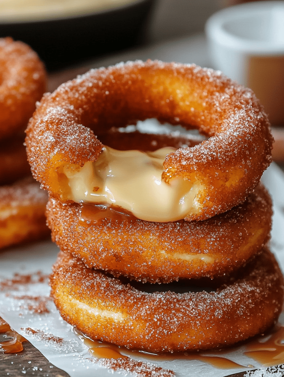 Caramel Cheesecake-Stuffed Churro Rings