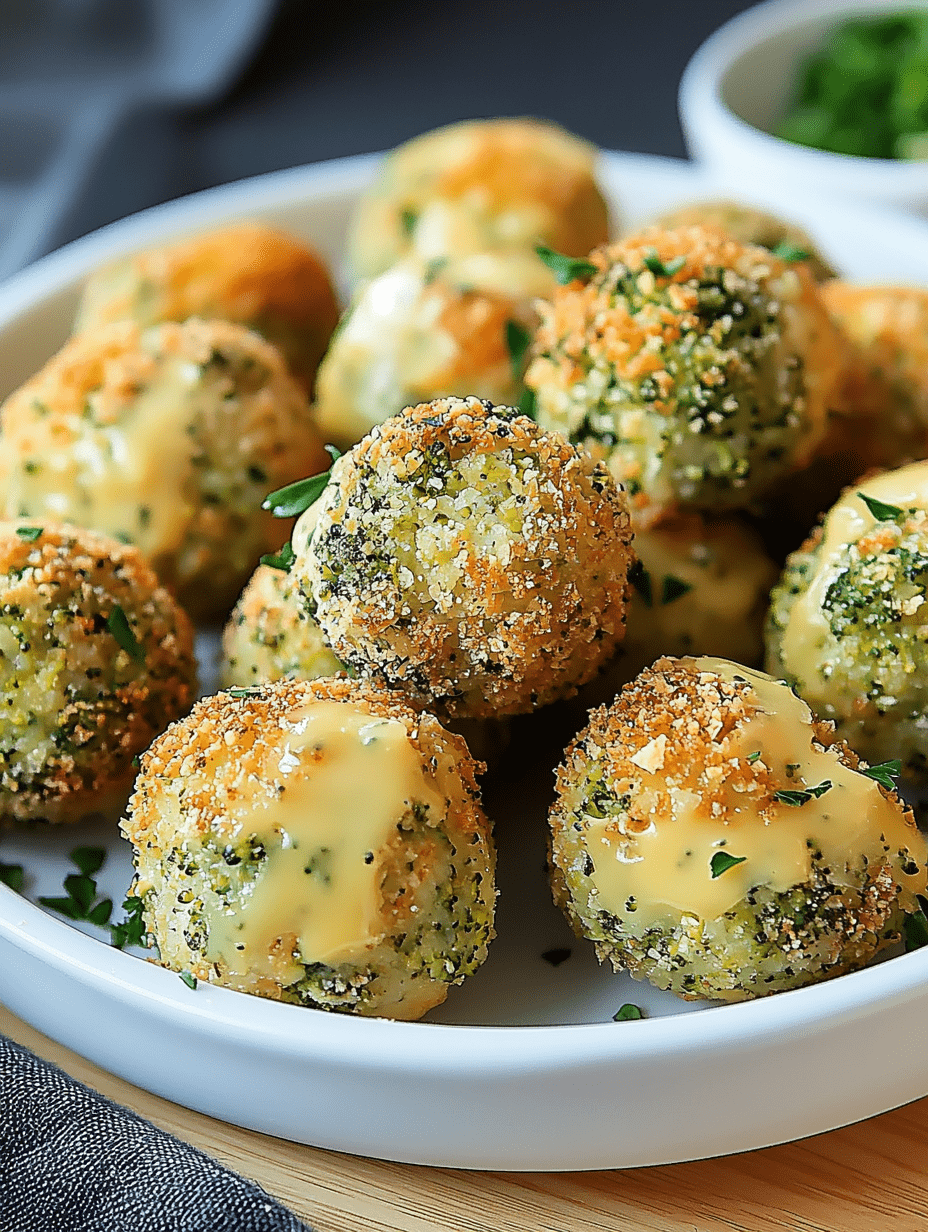 Baked Broccoli Cheese Balls
