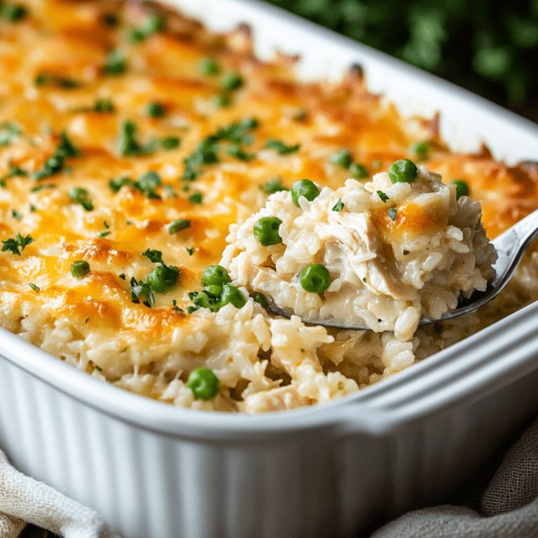 Cheesy Chicken and Rice Casserole