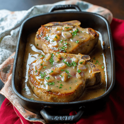 Honey Mustard Baked Pork Chops