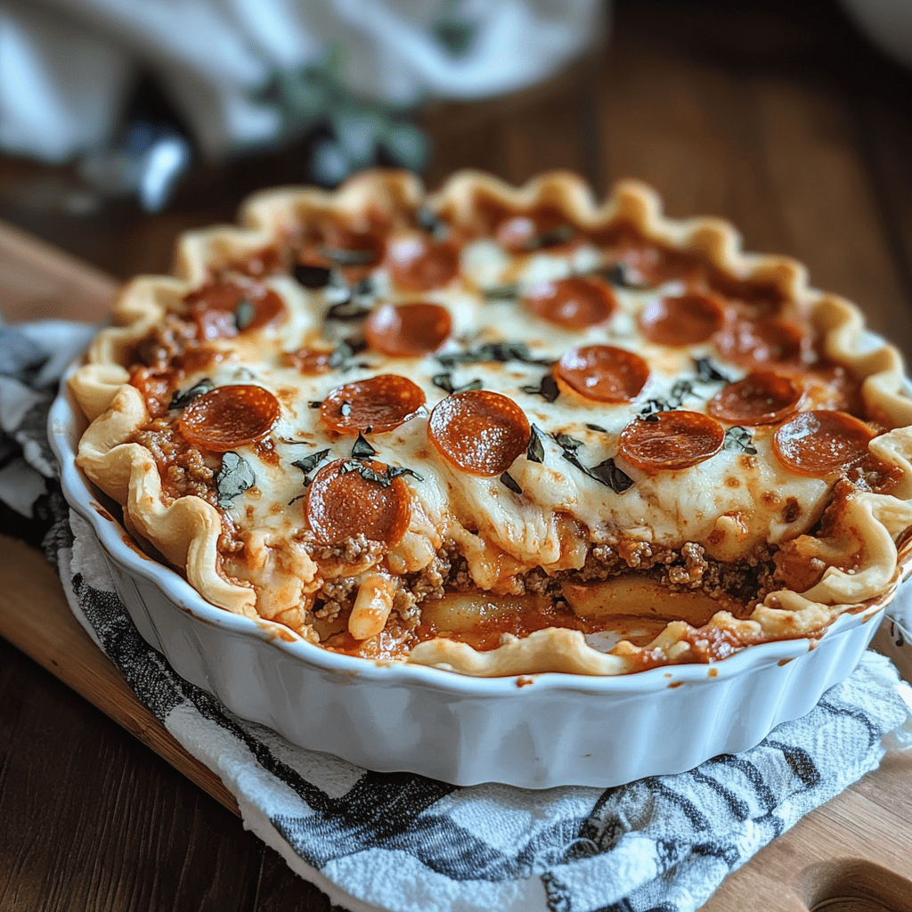 Sausage and Pepperoni Pizza Pie