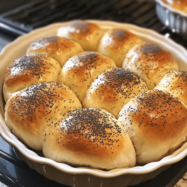 Poppy Seed Dinner Rolls