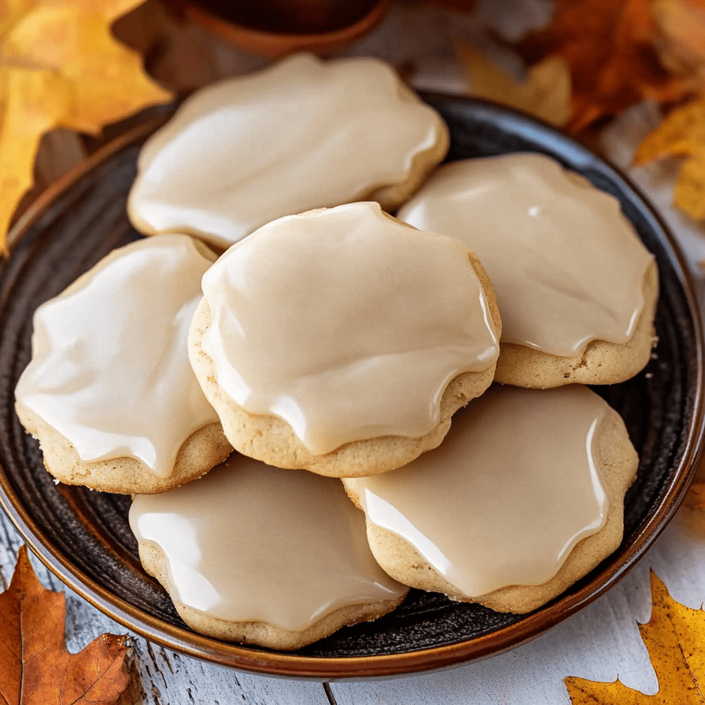 Maple Cookies With Maple Icing