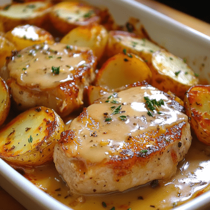 Pork Chop and Potato Bake