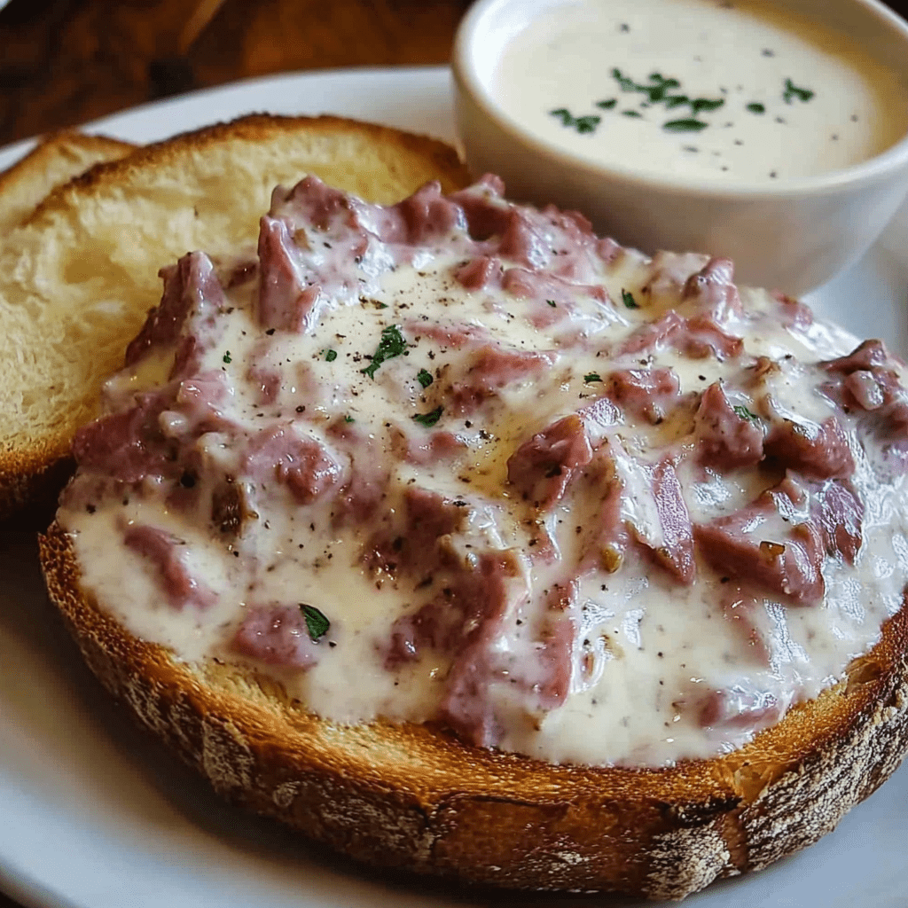 Creamed Chipped Beef on Toast