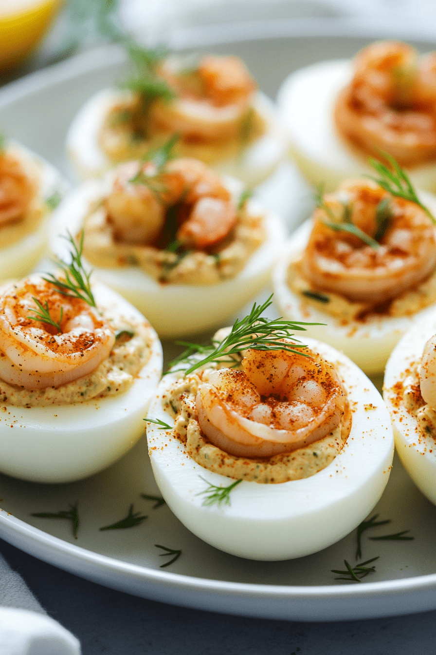 Cajun Shrimp Deviled Eggs