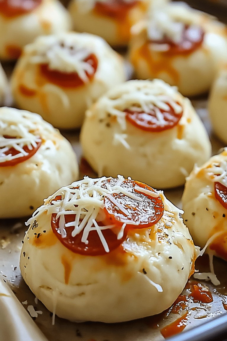 Cheesy Pepperoni Pizza Bombs