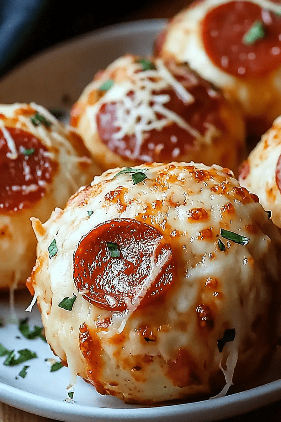 Cheesy Pepperoni Pizza Bombs
