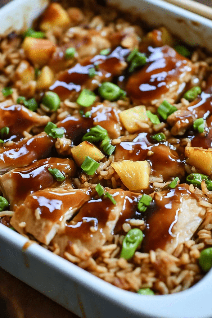 Teriyaki Chicken and Rice Casserole