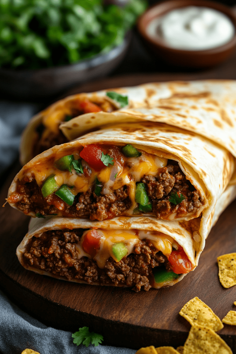 Nacho Cheese Beef Wrap