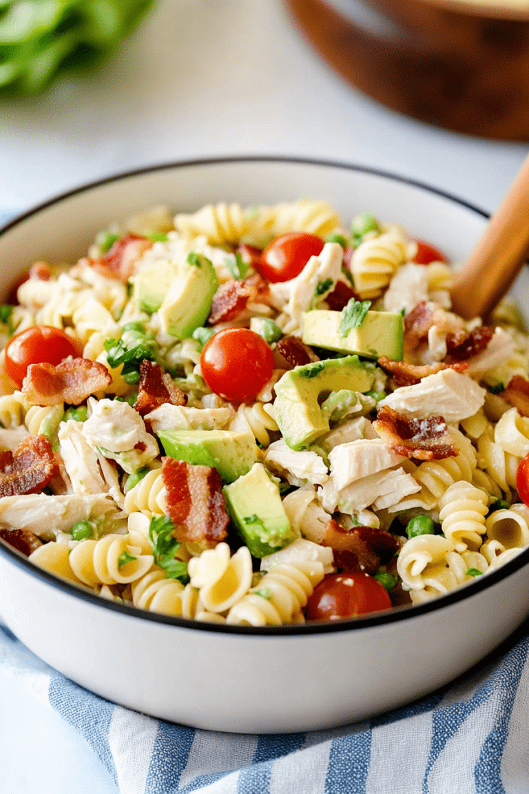 Chicken Club Salad Pasta