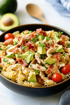 Chicken Club Salad Pasta