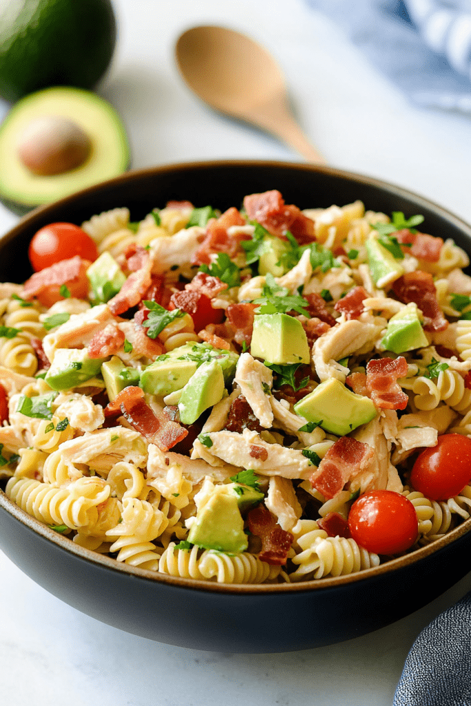 Chicken Club Salad Pasta