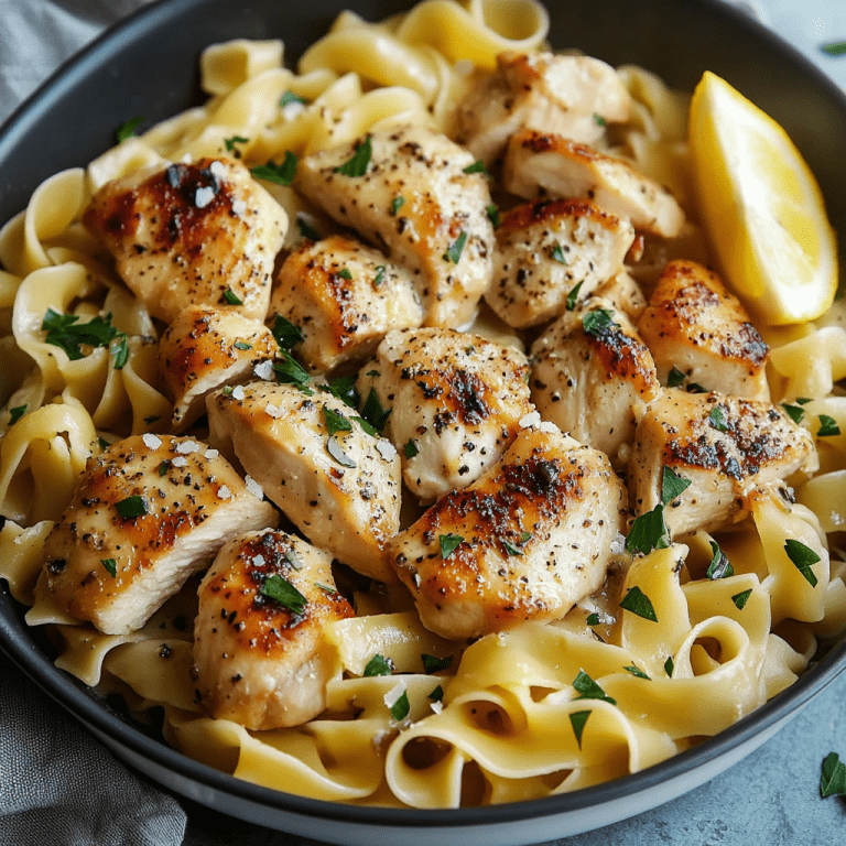 Chicken with Buttered Noodles