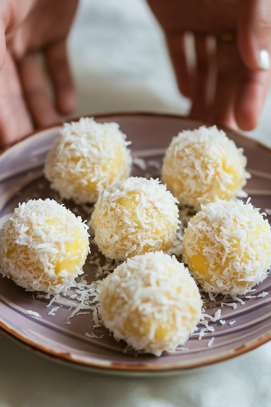 Pineapple Coconut Snowballs