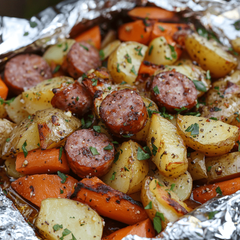 Sausage & Potato Foil Packet