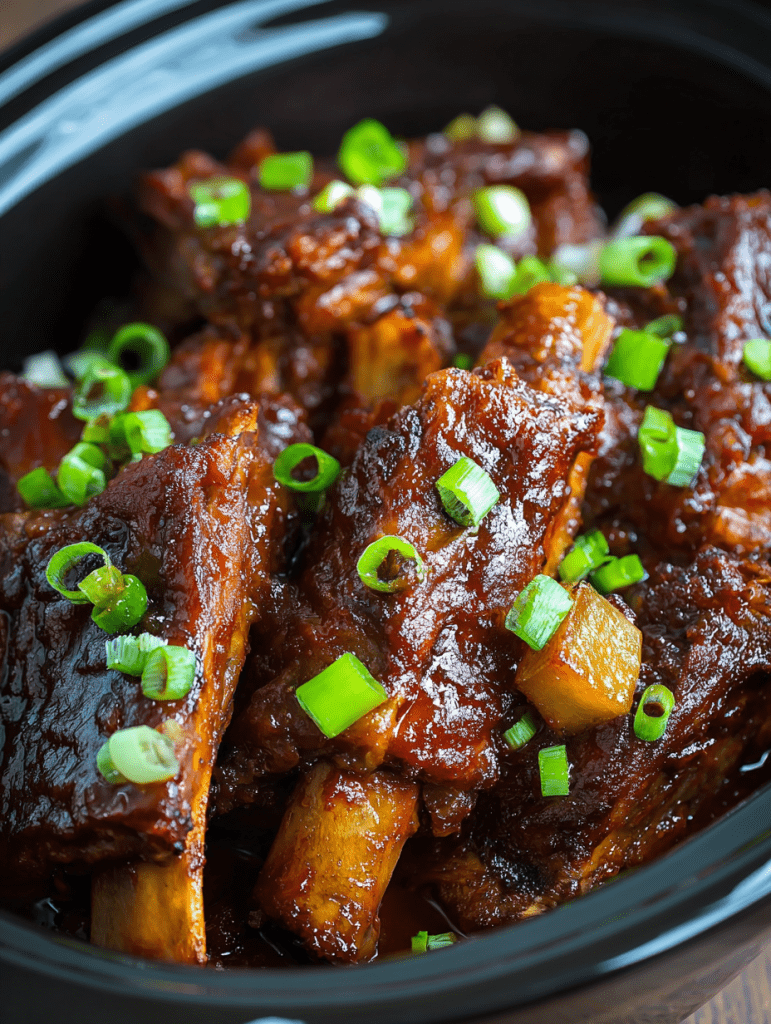 Slow Cooker Hawaiian Ribs
