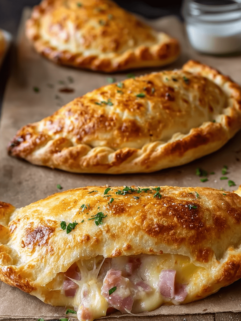 Ham and Cheese Calzones