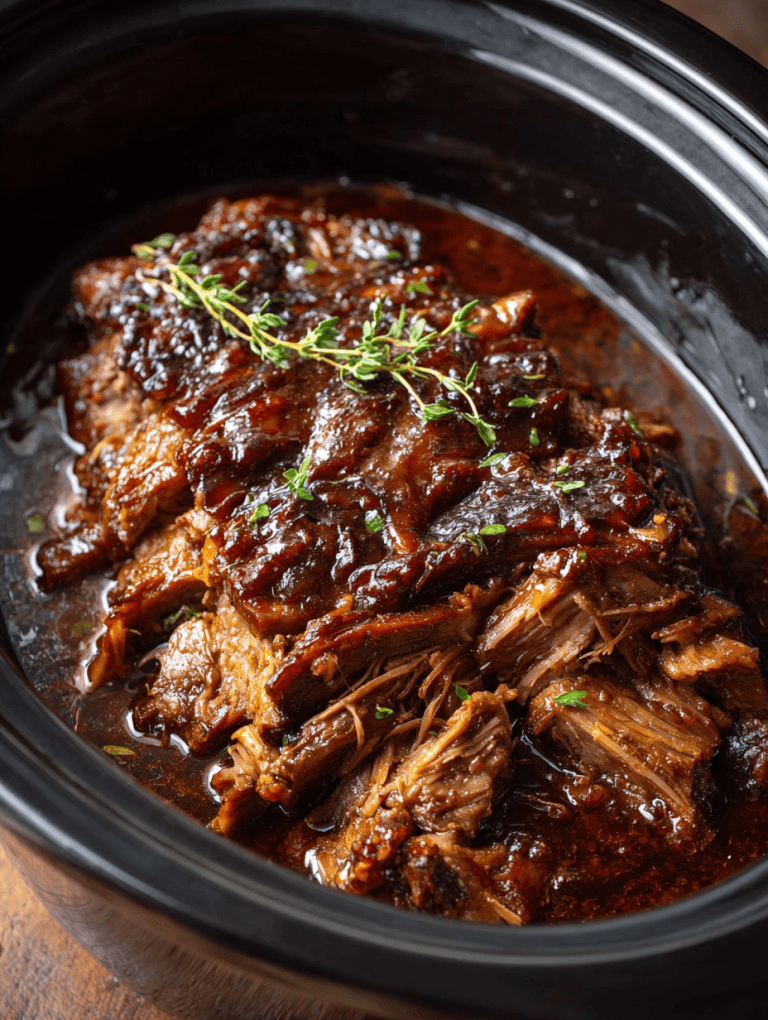 Slow Cooker Brown Sugar Balsamic Pork