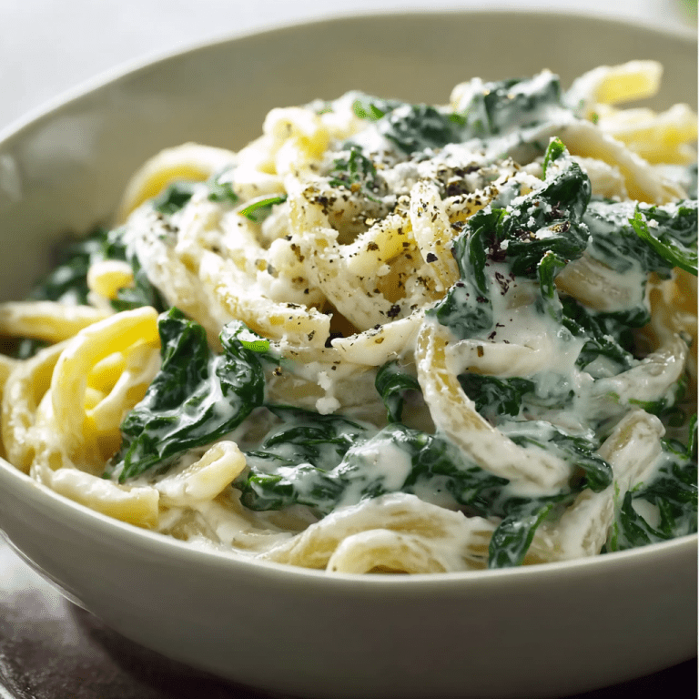 Creamed Spinach Pasta