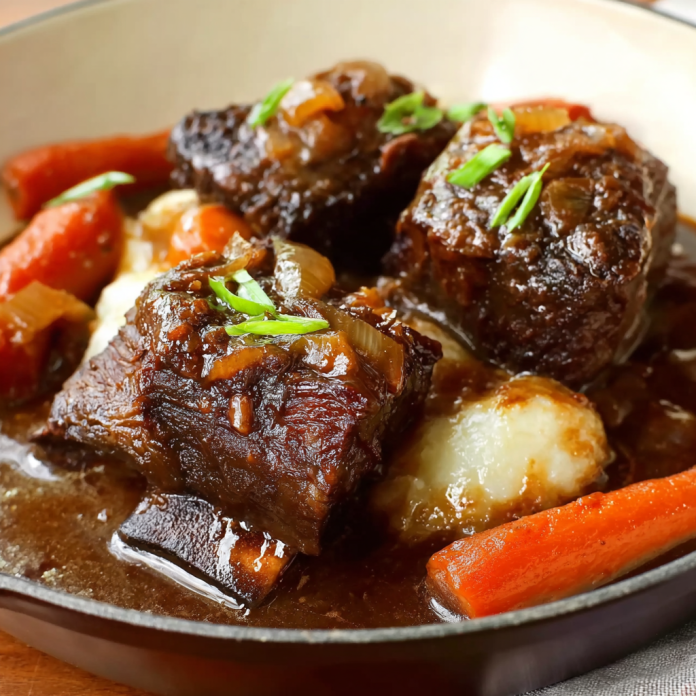 Braised Beef Short Ribs with Red Wine Gravy