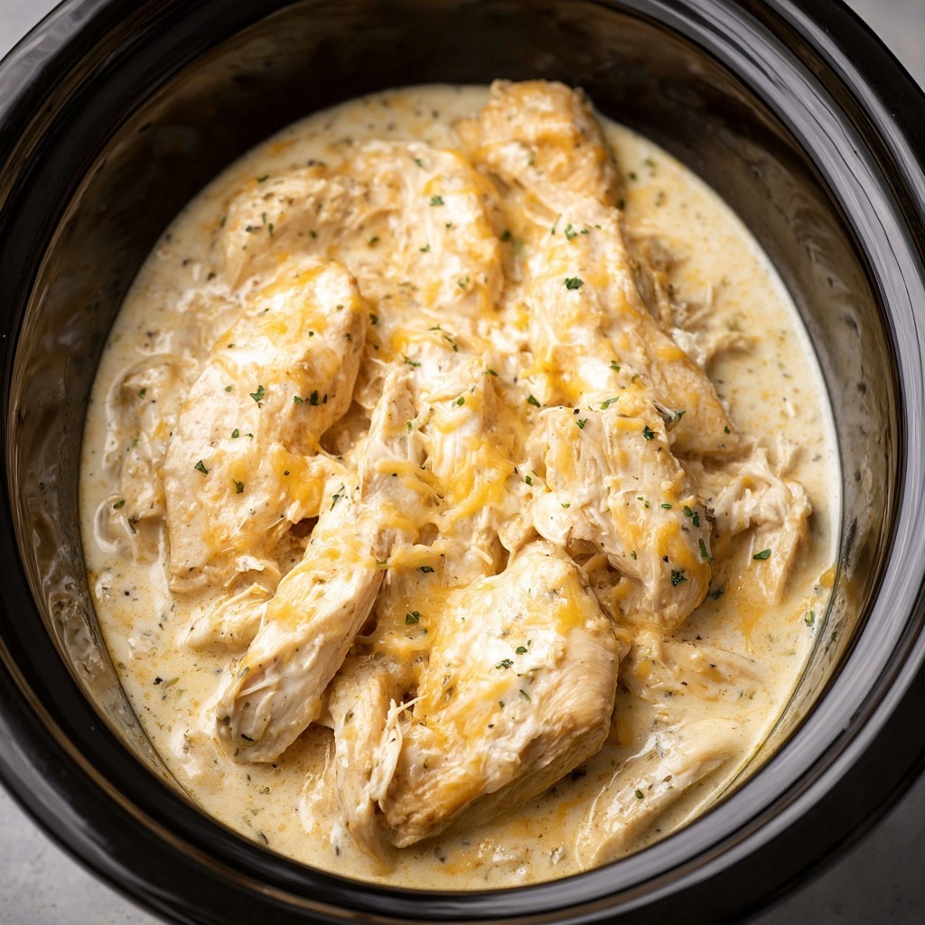 5-Ingredient Slow Cooker Angel Chicken with Italian Dressing Mix